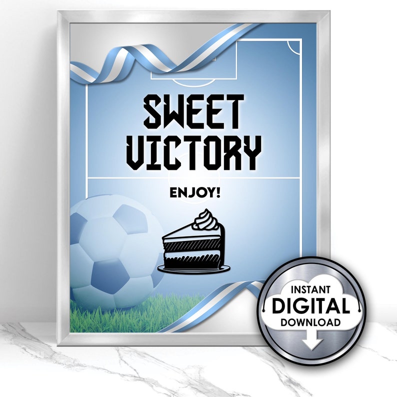 Editable Soccer Football Argentina Messi Birthday Printable Table Signs ...