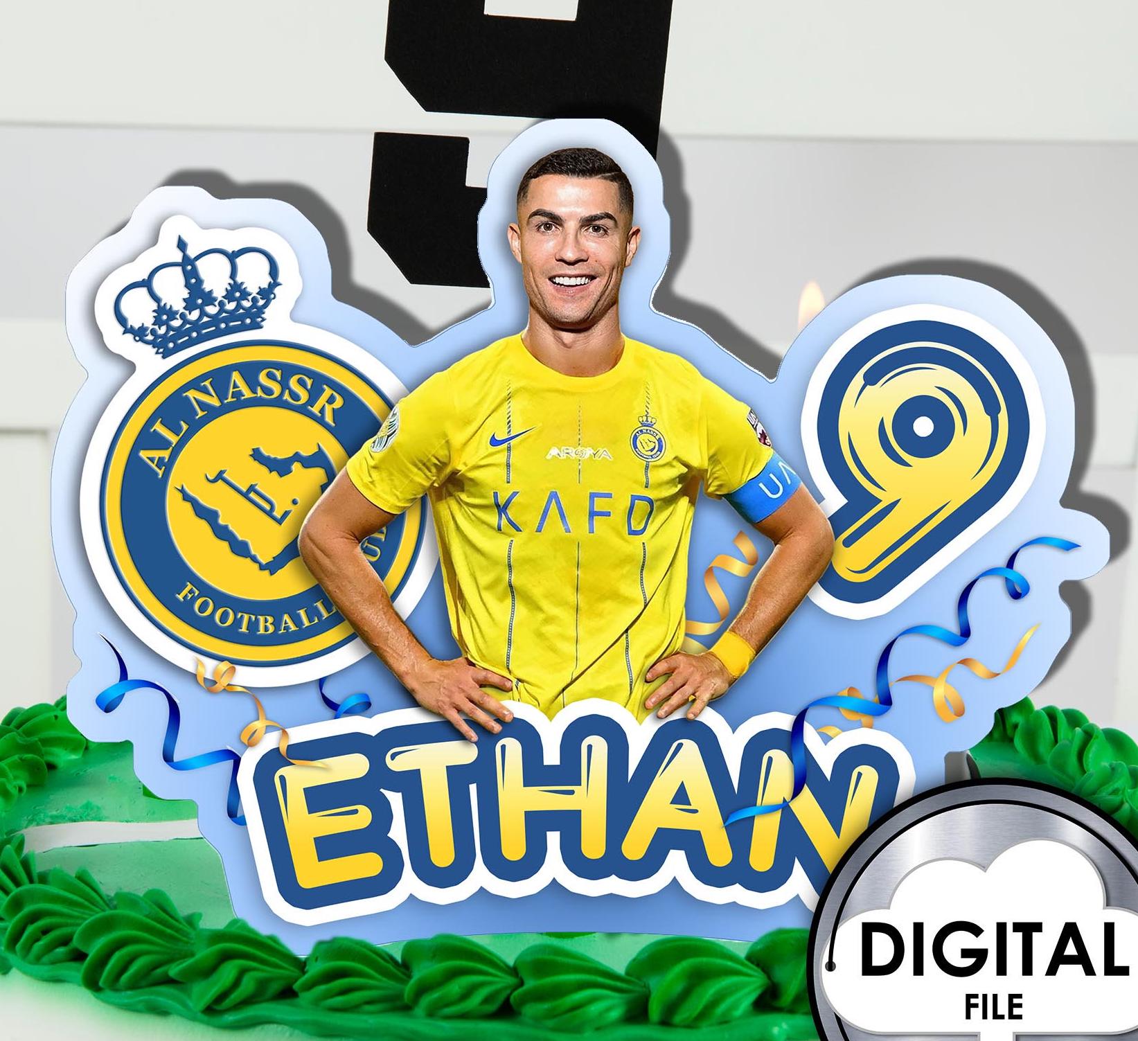 Personalized Soccer Football Cristiano Ronaldo Birthday Cake Decoration ...