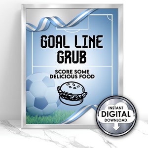Editable Soccer Football Argentina Messi Birthday Printable Table Signs ...