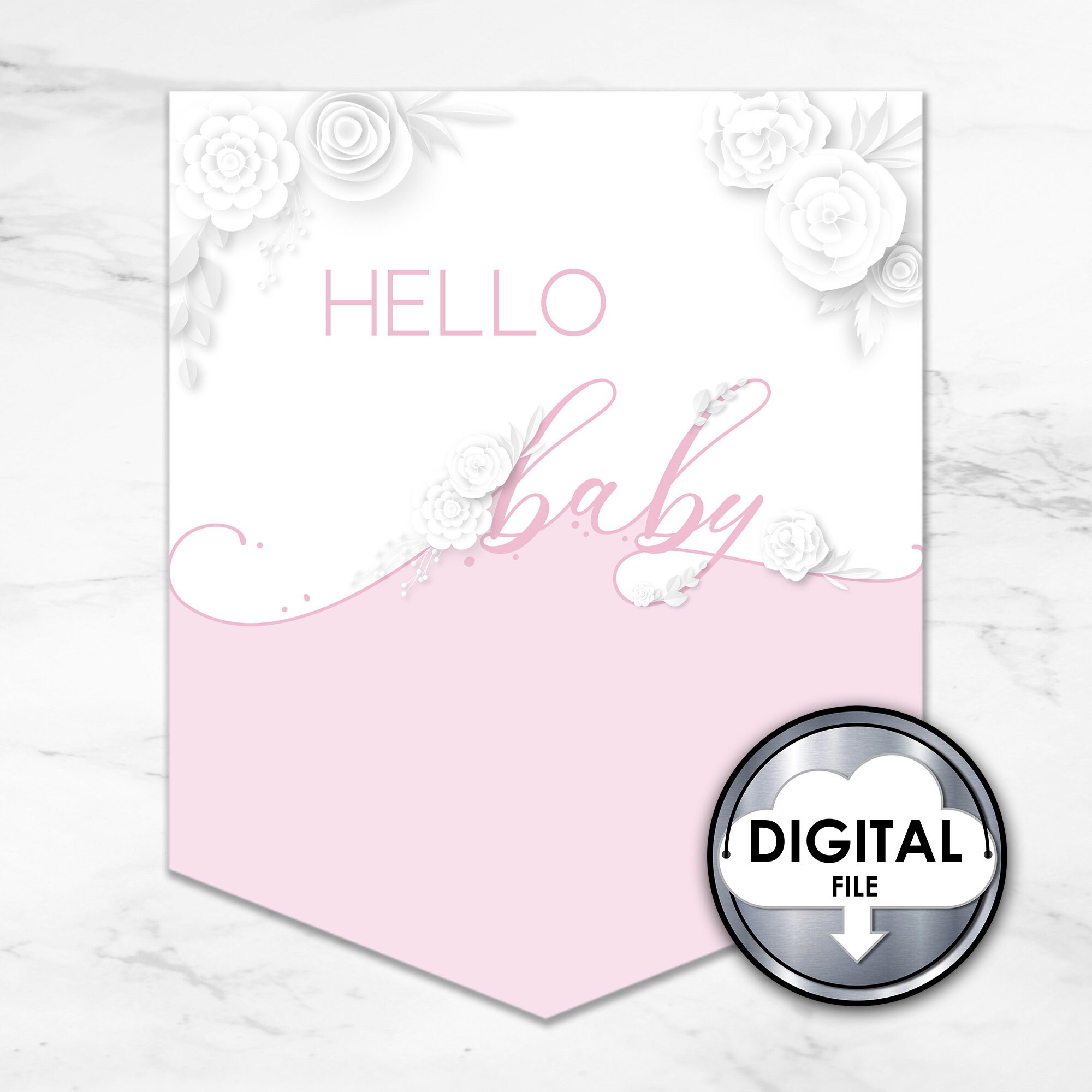 Editable Baby Shower Printable Alphabet Banner Set, Letters A to Z ...