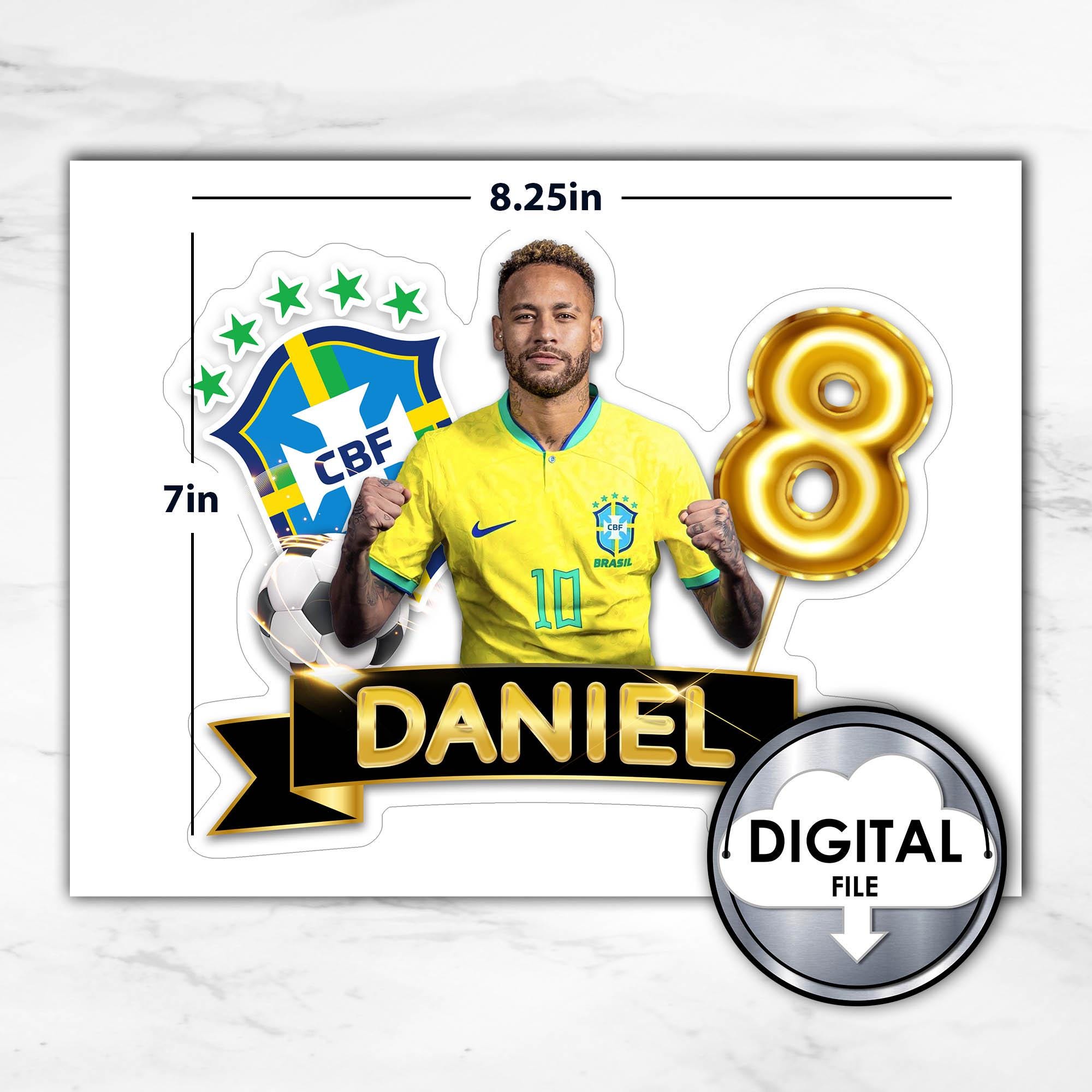 Personalized Soccer Fútbol Football Brazil Brasil Neymar Birthday Cake ...