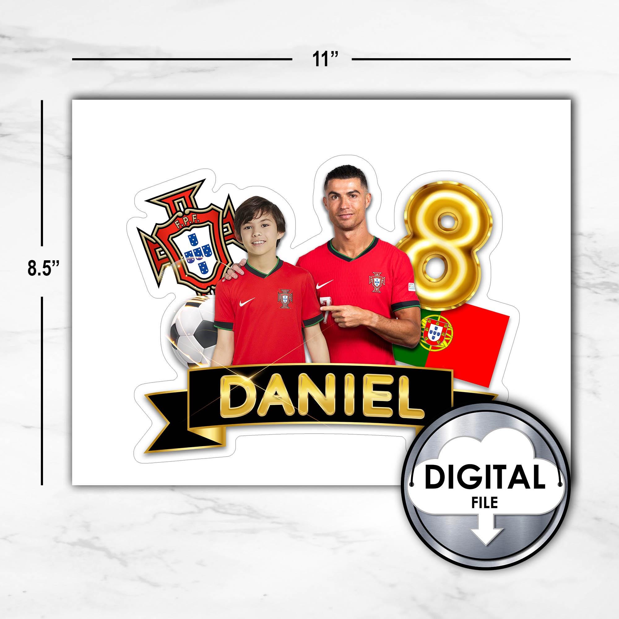 Personalized Soccer Football Cristiano Ronaldo Birthday Cake Decoration ...
