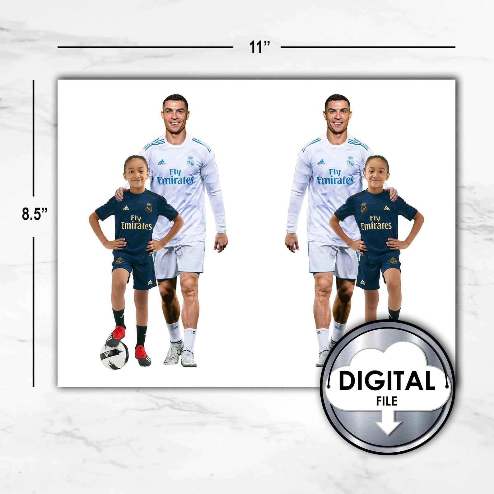 Personalized Soccer Football Real Madrid Cristiano Ronaldo Birthday ...