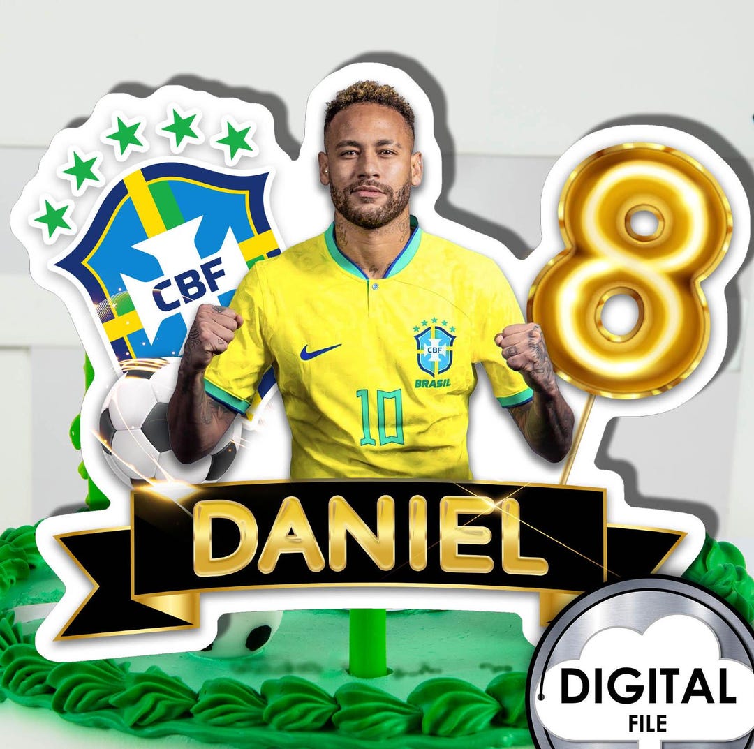 Personalized Soccer Fútbol Football Brazil Brasil Neymar Birthday Cake ...