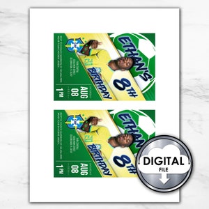 Customized Soccer Football Brazil Brasil Vinni Jr Birthday Party ...