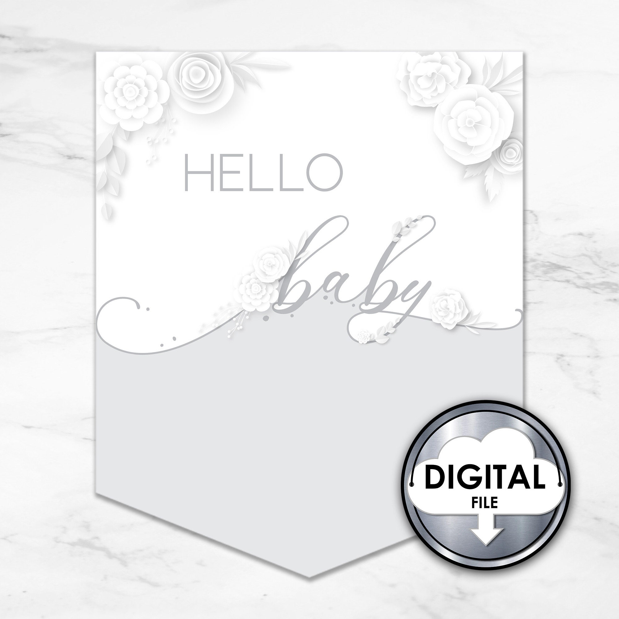 Editable Baby Shower Printable Alphabet Banner Set, Letters A to Z ...