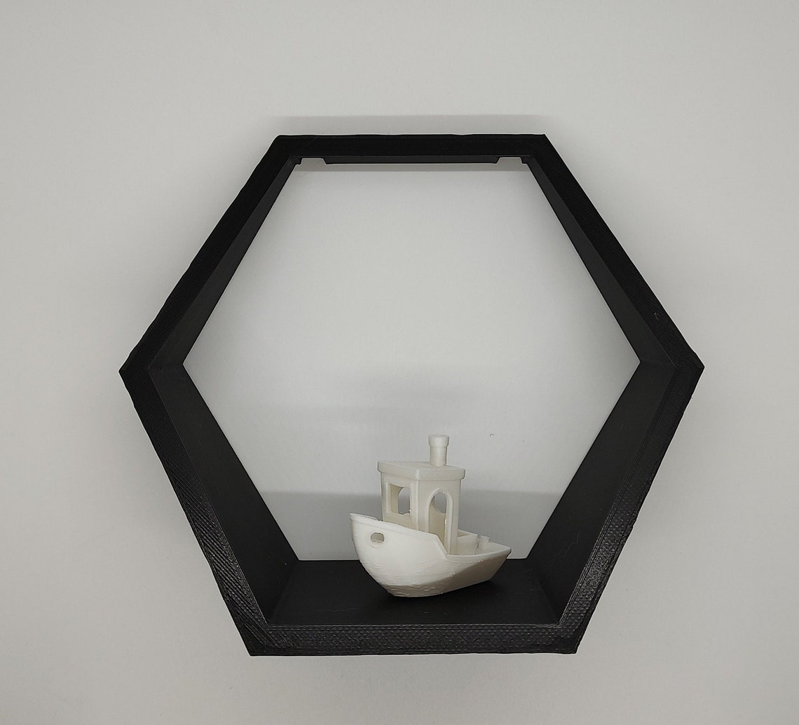 3D Printed Hexagon Wall Display - Etsy