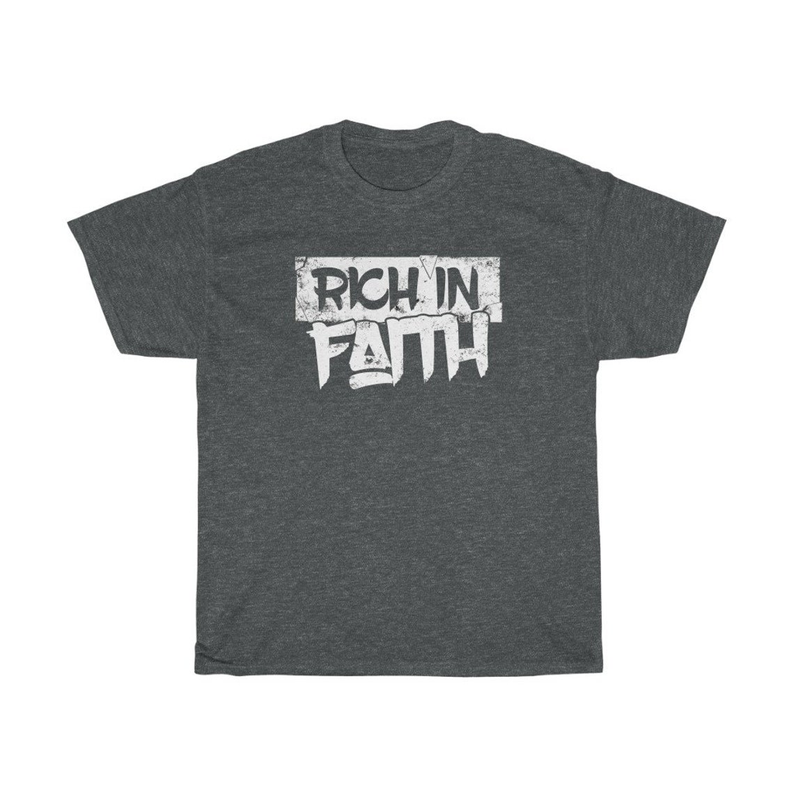 Rich in Faith Graphic Tee - Etsy