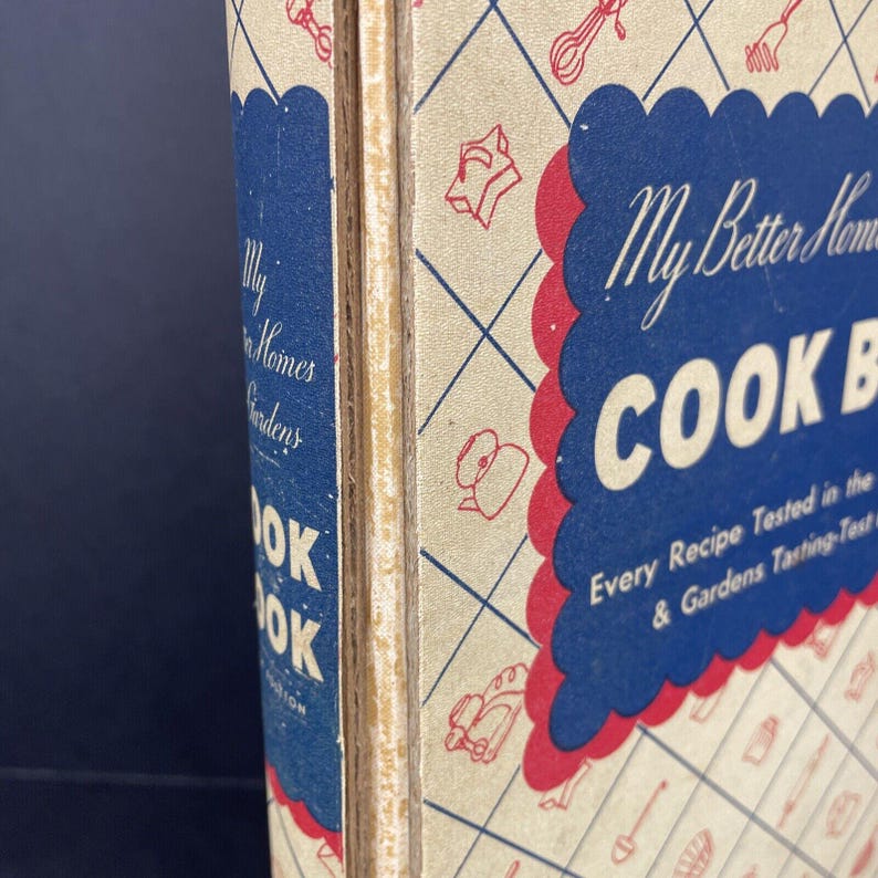 1939 My Better Homes and Gardens Cookbook 5th Edition Spiral Bound ...
