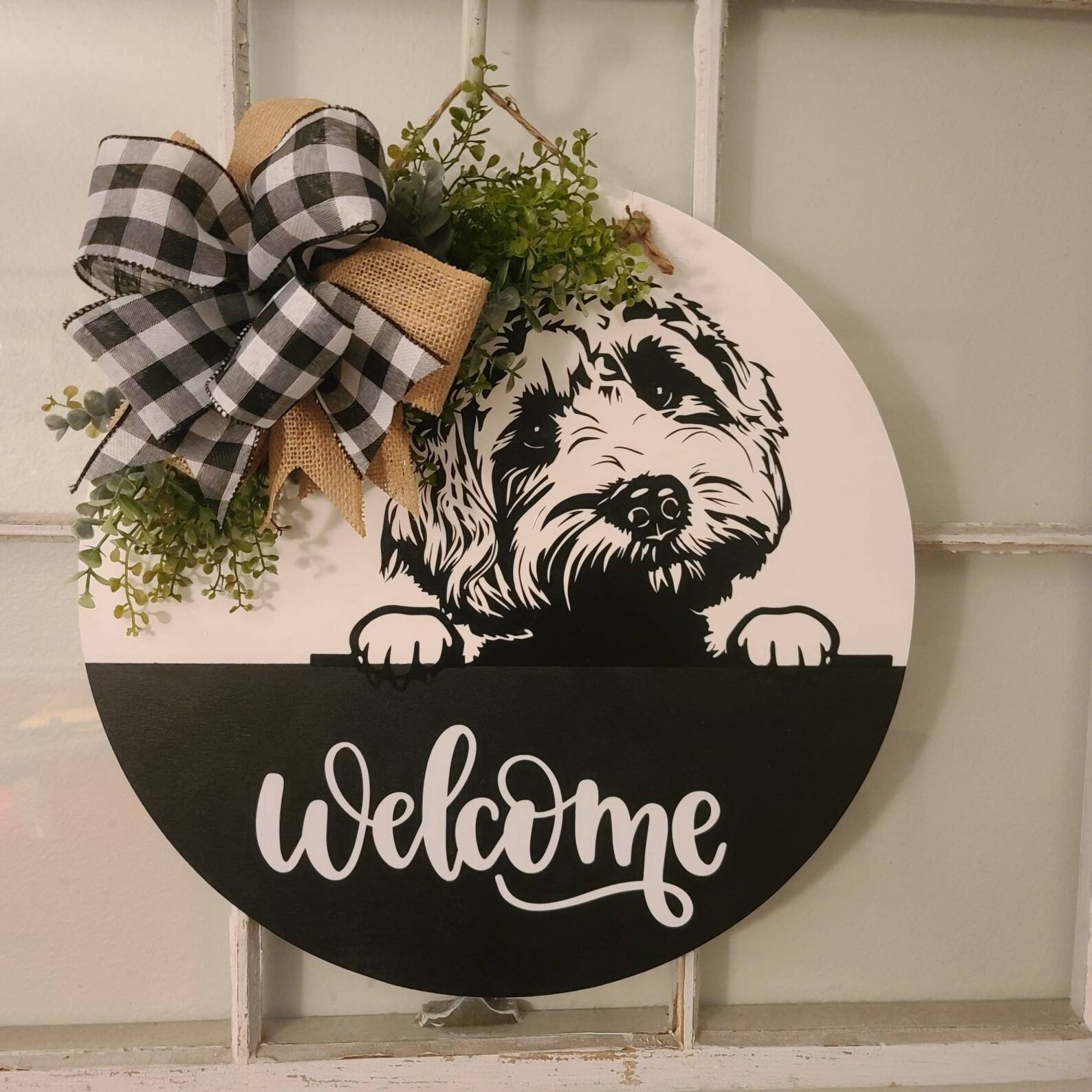 Labradoodle Goldendoodle Pet Door Hanger Welcome Door Signs - Etsy