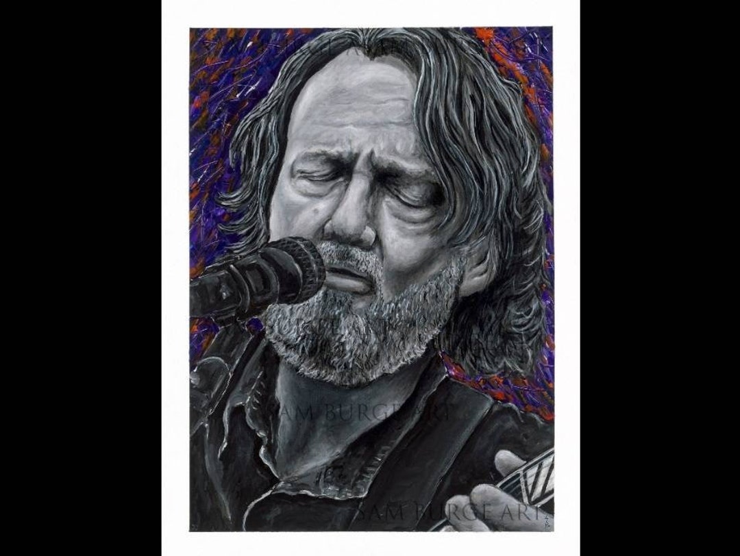 Art Print of the Original Painting Titled 'john Bell' by Sam Burge~12x16 Poster~black and White ...