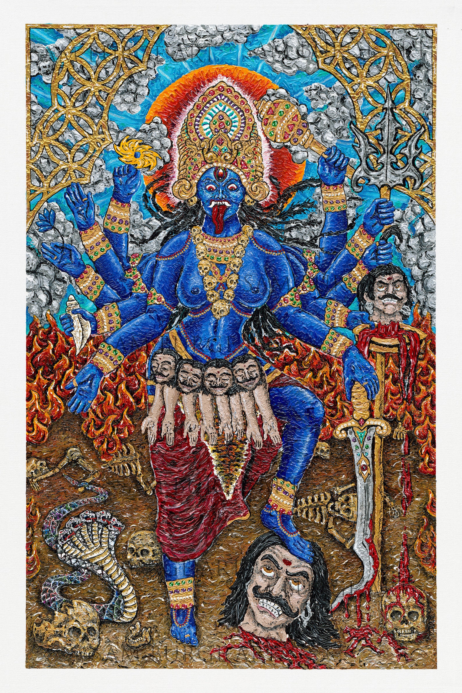 Art Print of the Original Painting Titled 'kali' by - Etsy