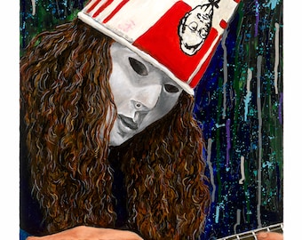Buckethead Art - Etsy