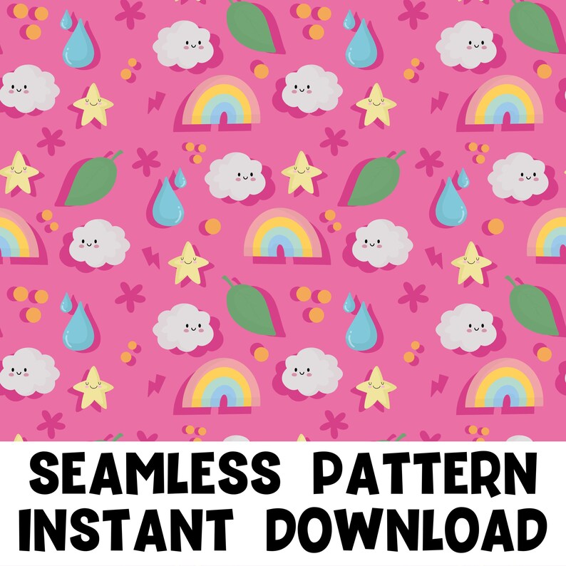 Girly Girly | Seamless Pattern | Instant Download | Girly Repeat ...
