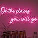 Oh the Places You Will Go Sign, Kid's Bedroom Wall Decor, Nursery Wall ...