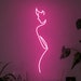 Minimalist Female Body Neon Sign,woman Line Sign,female Body Decor ...