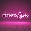 It's Glow Time Neon Sign, Beauty Neon Sign, Studio Neon Sign, Salon ...