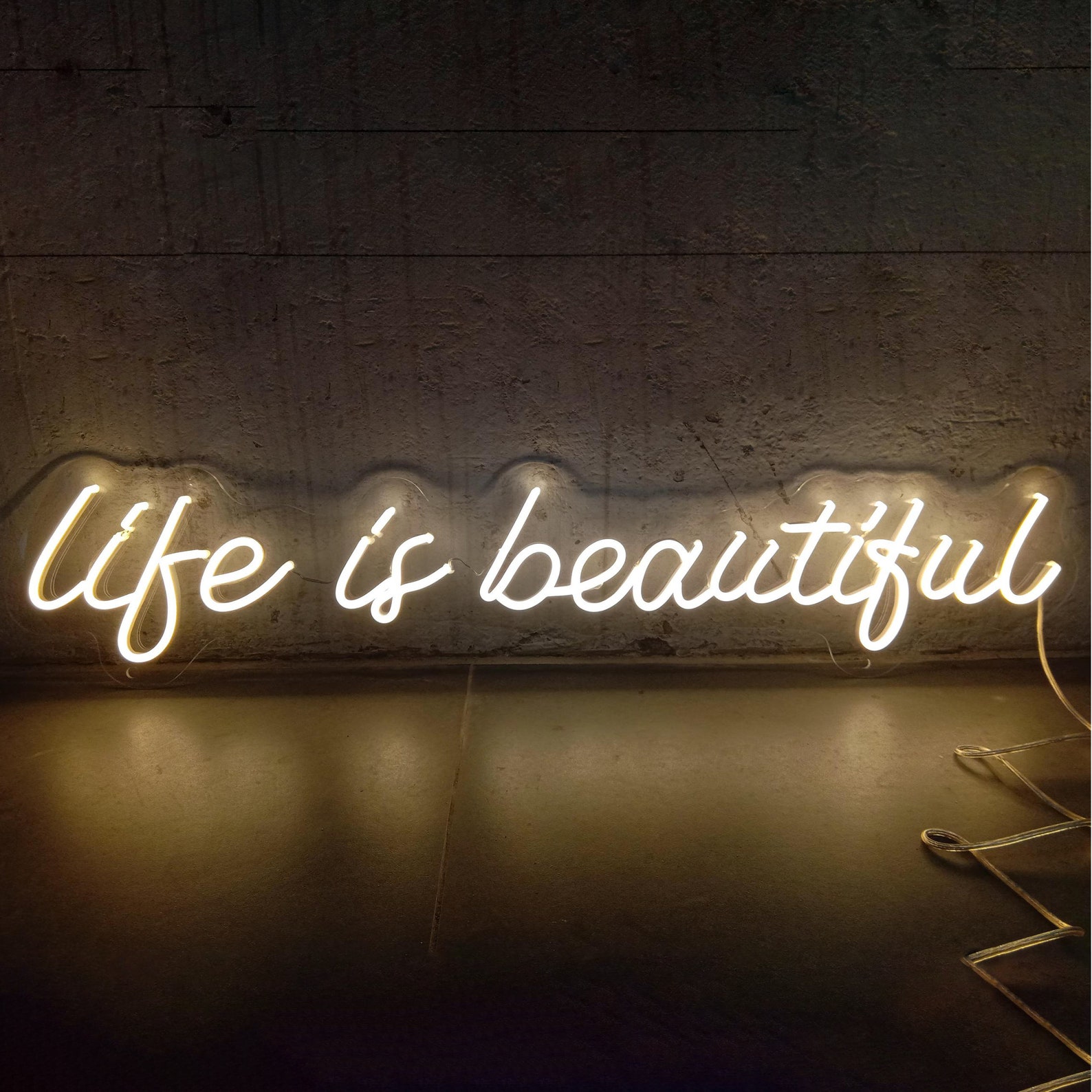 Life is Beautiful Led Neon Wall Art Sign handmade Neon Gifts - Etsy