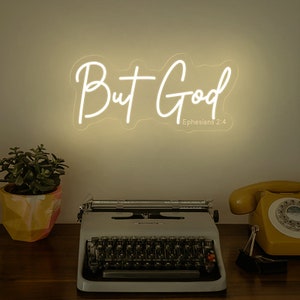 But God Neon Sign, Christian Theme Neon, Christian Gifts for Women, but ...