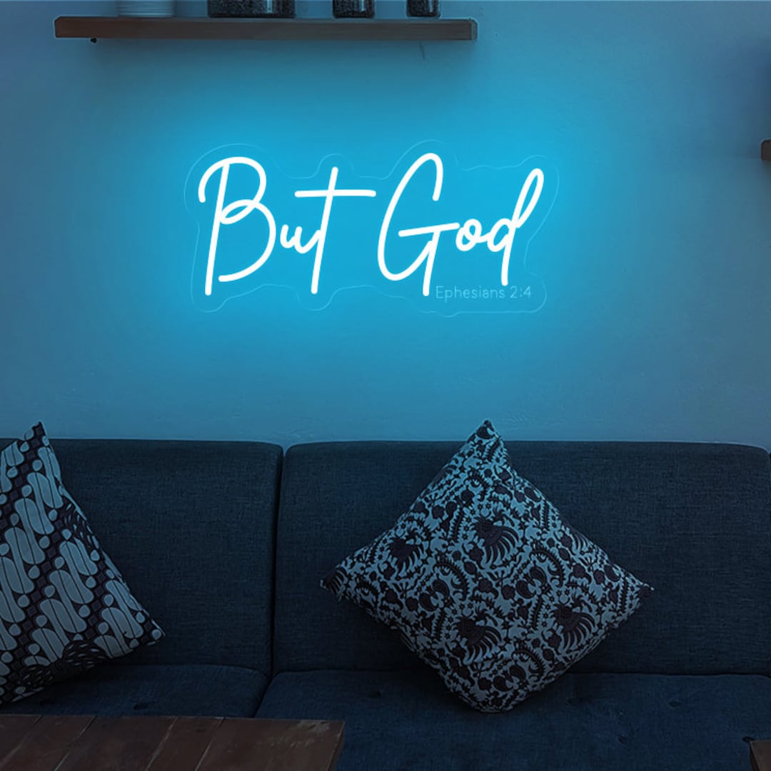 But God Neon Sign,christian Theme Neon,christian Gifts for Women,but ...