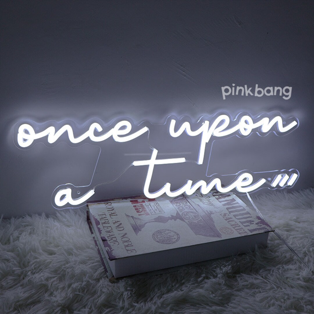 Once Upon a Time Sign,kid's Gift,reading Corner Decor, Free-standing ...