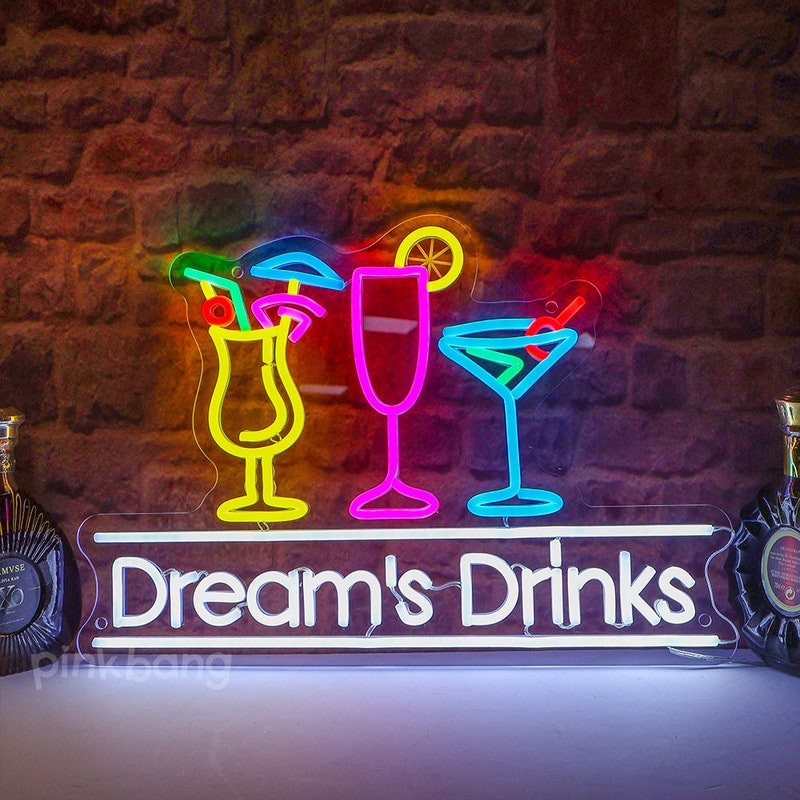 Neon Bar Sign - Etsy