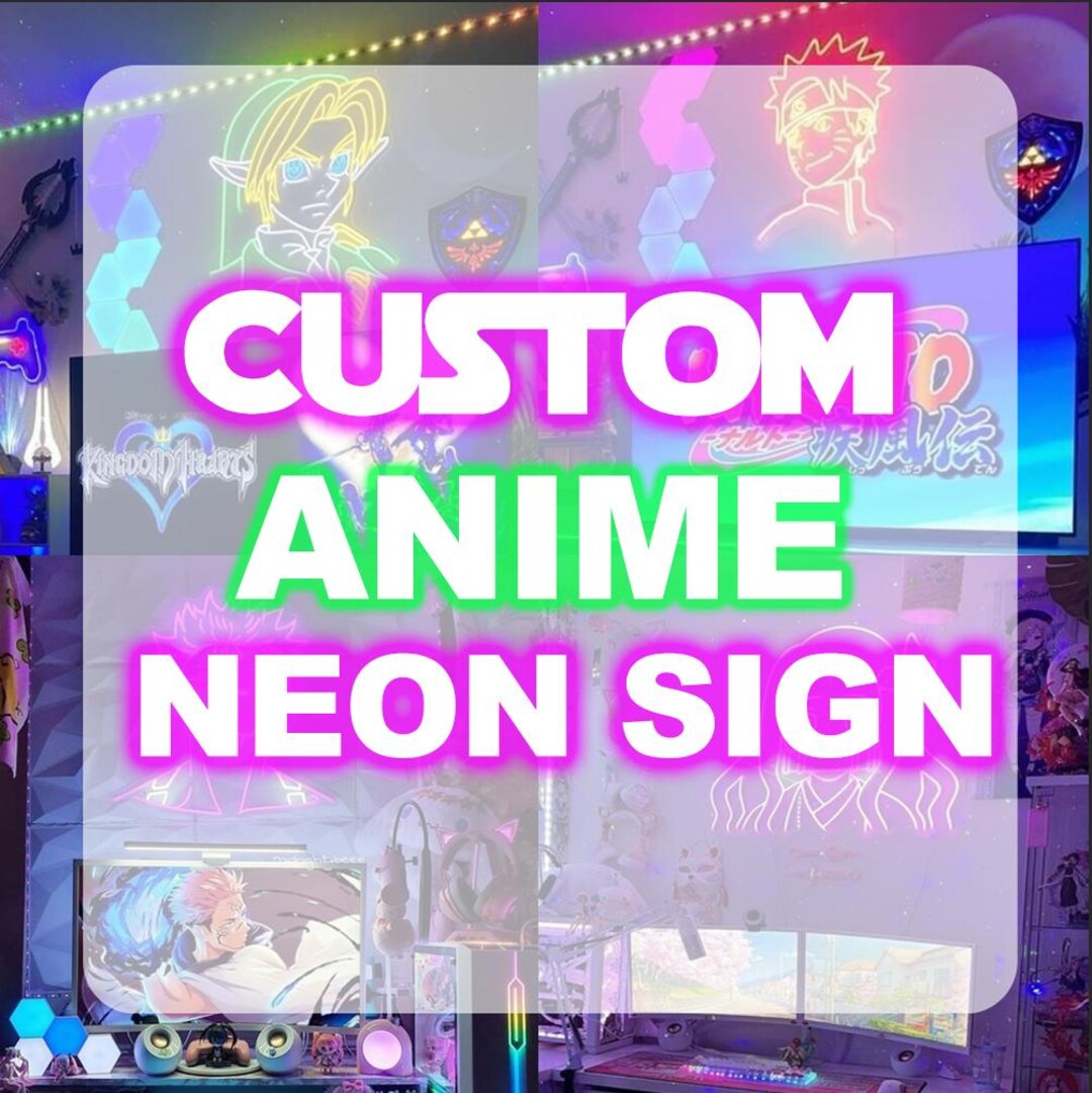 Custom Japanese Neon Sign: Hiragana Katakana Anime Decor - Etsy