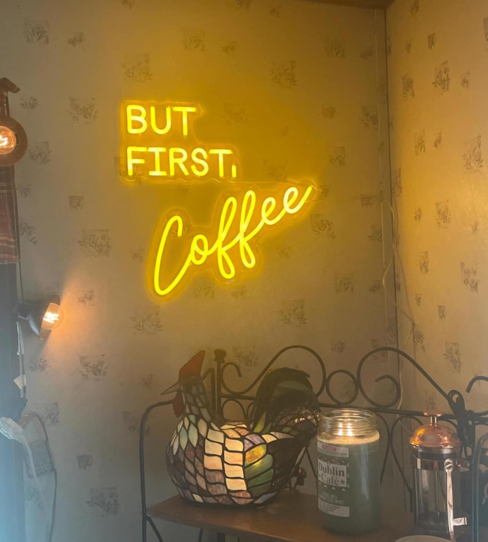 But First Coffee Neon Sign,cafe Neon Decoration,but First Coffee Light ...