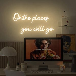 Oh the Places You Will Go Sign, Kid's Bedroom Wall Decor, Nursery Wall ...