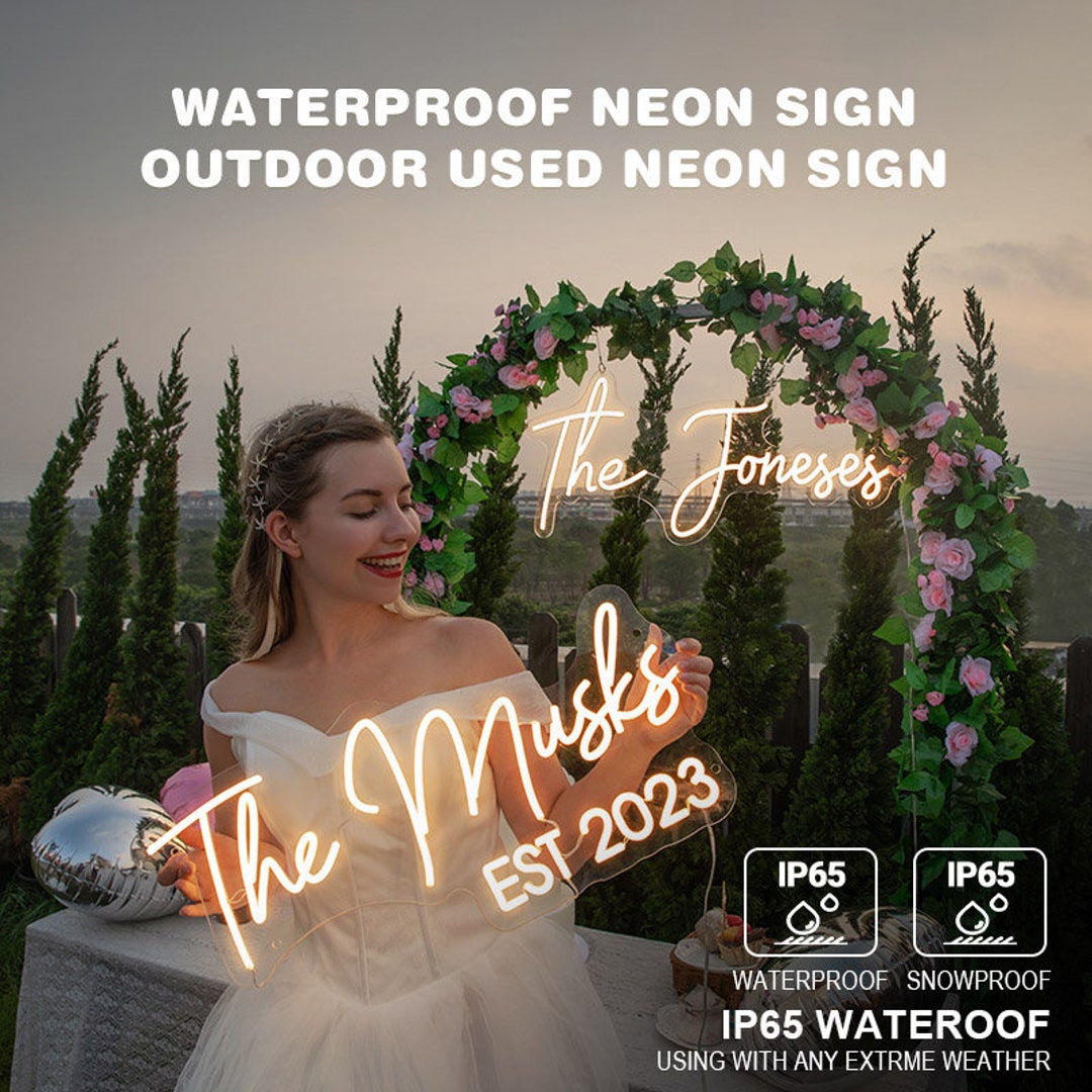 Custom Waterproof Neon Sign, Garden Decor, Backyard Outdoor Lighting ...