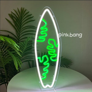 Surfboard LED Neon Sign,gifts for Surfers,surf Wall Art Decor,hawaii ...