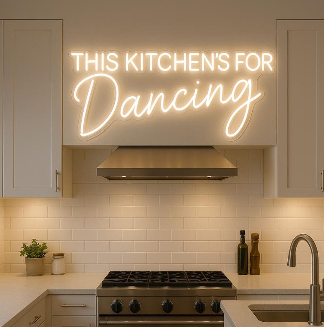 This Kitchen is for Dancing Neon Sign, Kitchen Wall Decor, Funny ...