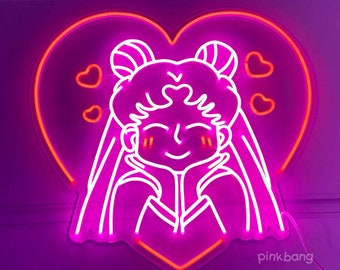 Neon Sailor Moon Sign | Etsy
