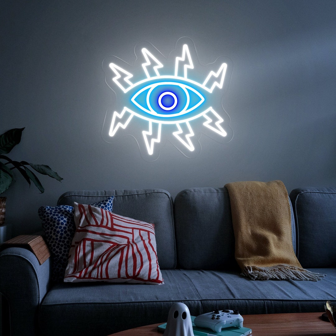 The Devil's Eye Neon Wall Art,custom Magic Eye Neon Sign,eye of God ...