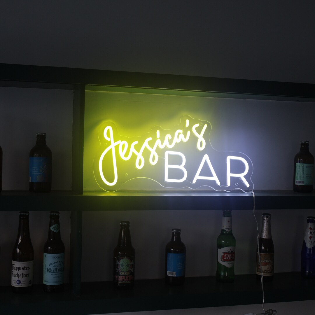 Custom Bar Neon Signpersonalized Home Bar Neon Signbar Party - Etsy