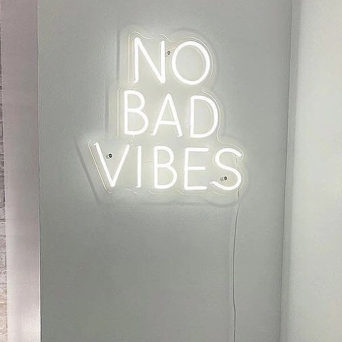 NO BAD VIBES Led Neon Wall Decor Sign handmade Home Neon - Etsy