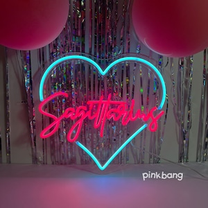 Customizable Zodiac LED Neon Wall Art,led Neon Sign for Zodiac Home ...