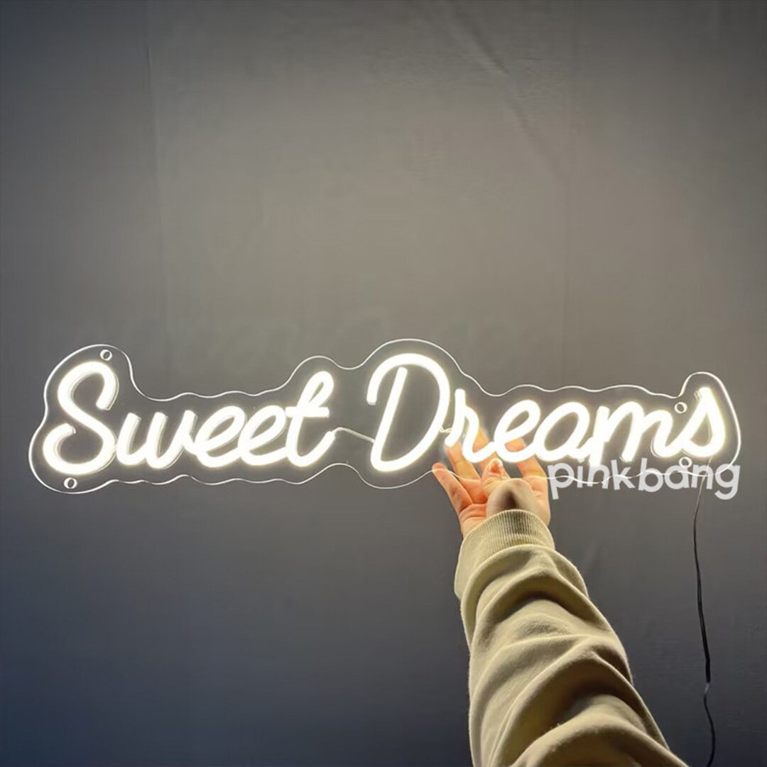 Sweet Dreams Led Neon Sign Bedroom Wall Light Art ,handmade Soft Light ...