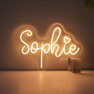 Custom Name Neon Sign: Baby Girl Nursery Decor - Etsy
