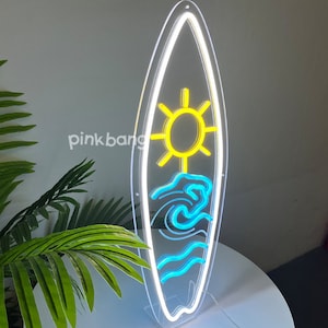 Surfboard LED Neon Sign,gifts for Surfers,surf Wall Art Decor,hawaii ...