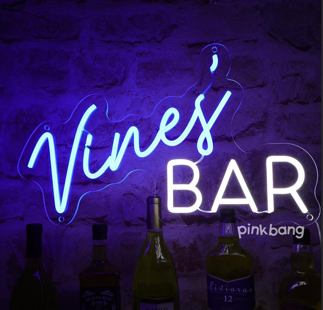 Custom Bar Neon Sign,personalized Home Bar Neon Sign,bar Party Neon ...