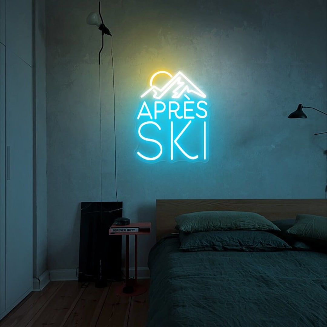 Après-ski Neon Sign, Après-ski Social Club Neon Sign, Apres Ski Wall ...