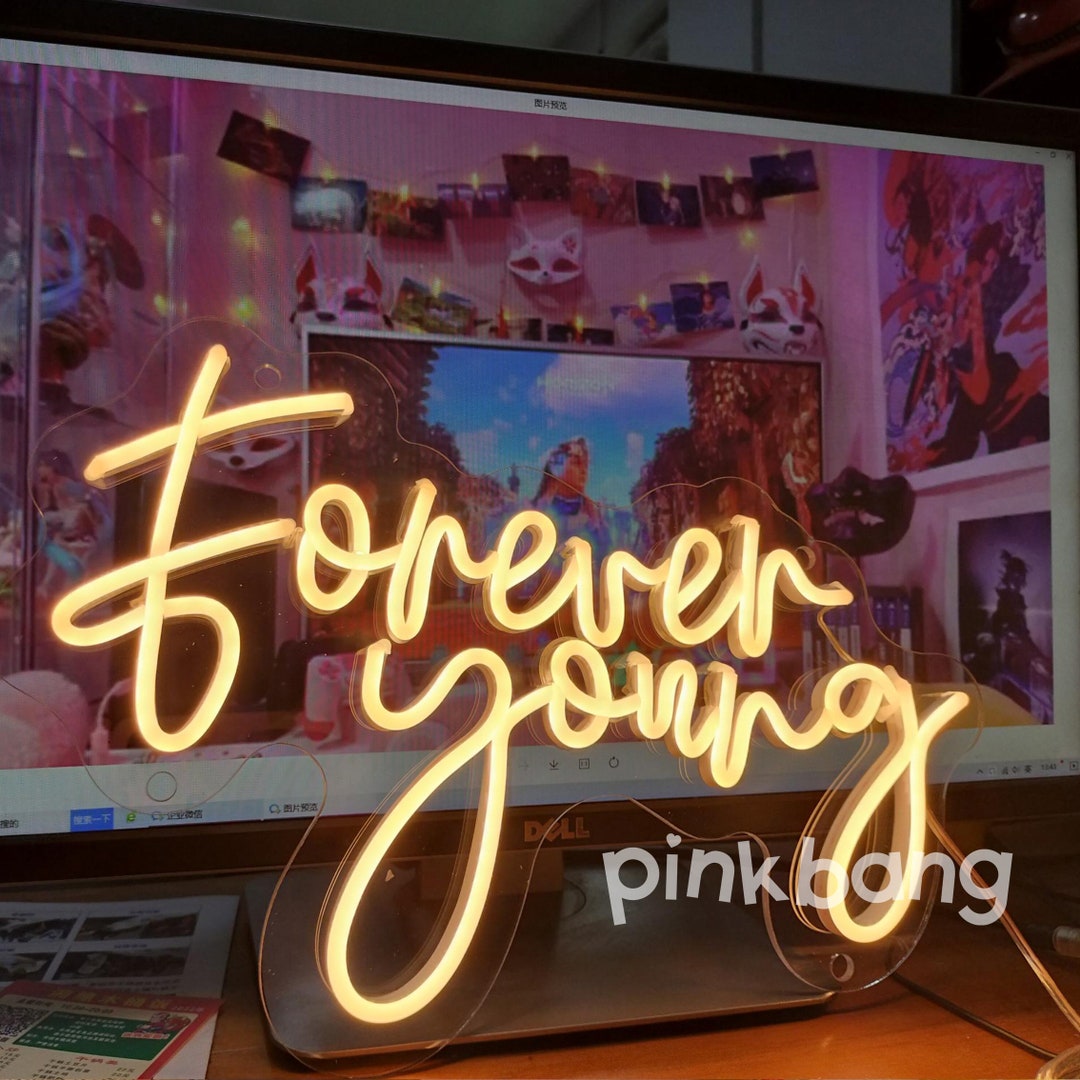 Forever Young Led Neon, Bedroom Decor Sign, Handmade Back to School ...