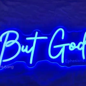 But God Neon Sign, Christian Theme Neon, Christian Gifts for Women, but ...
