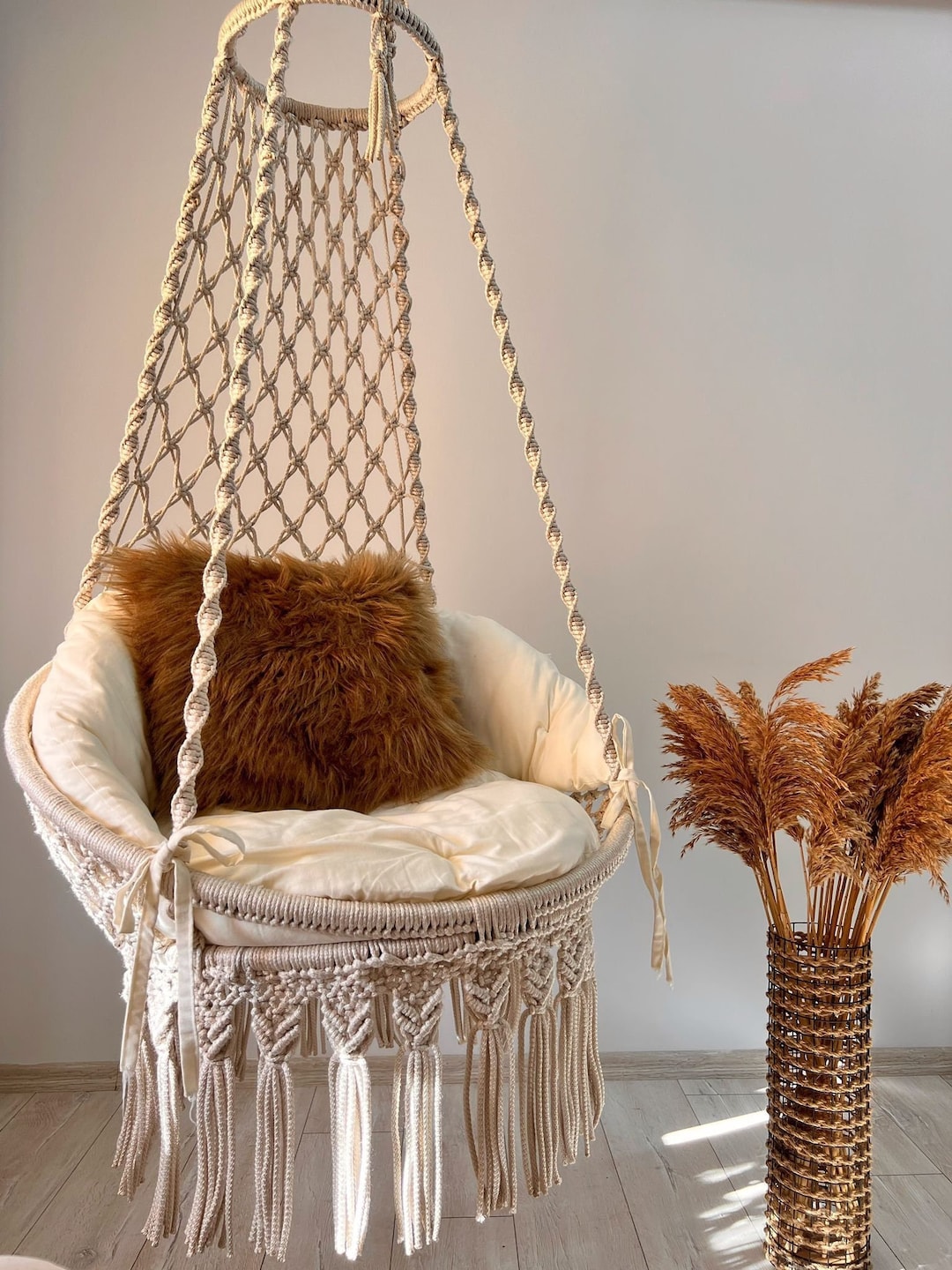 Hanging Chair, Macrame Swing, Swing Chair, Hängesessel, Macrame Swing ...