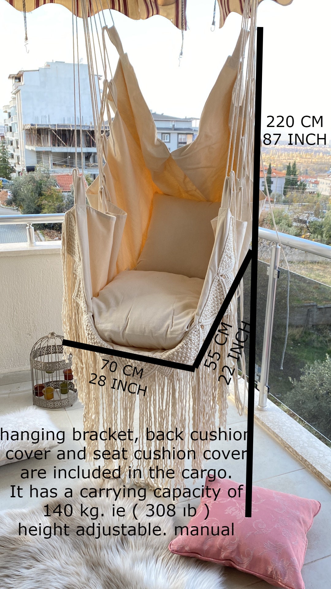 Hammock Macrame Swing Hammock Chair Macrame Hammock Chair - Etsy