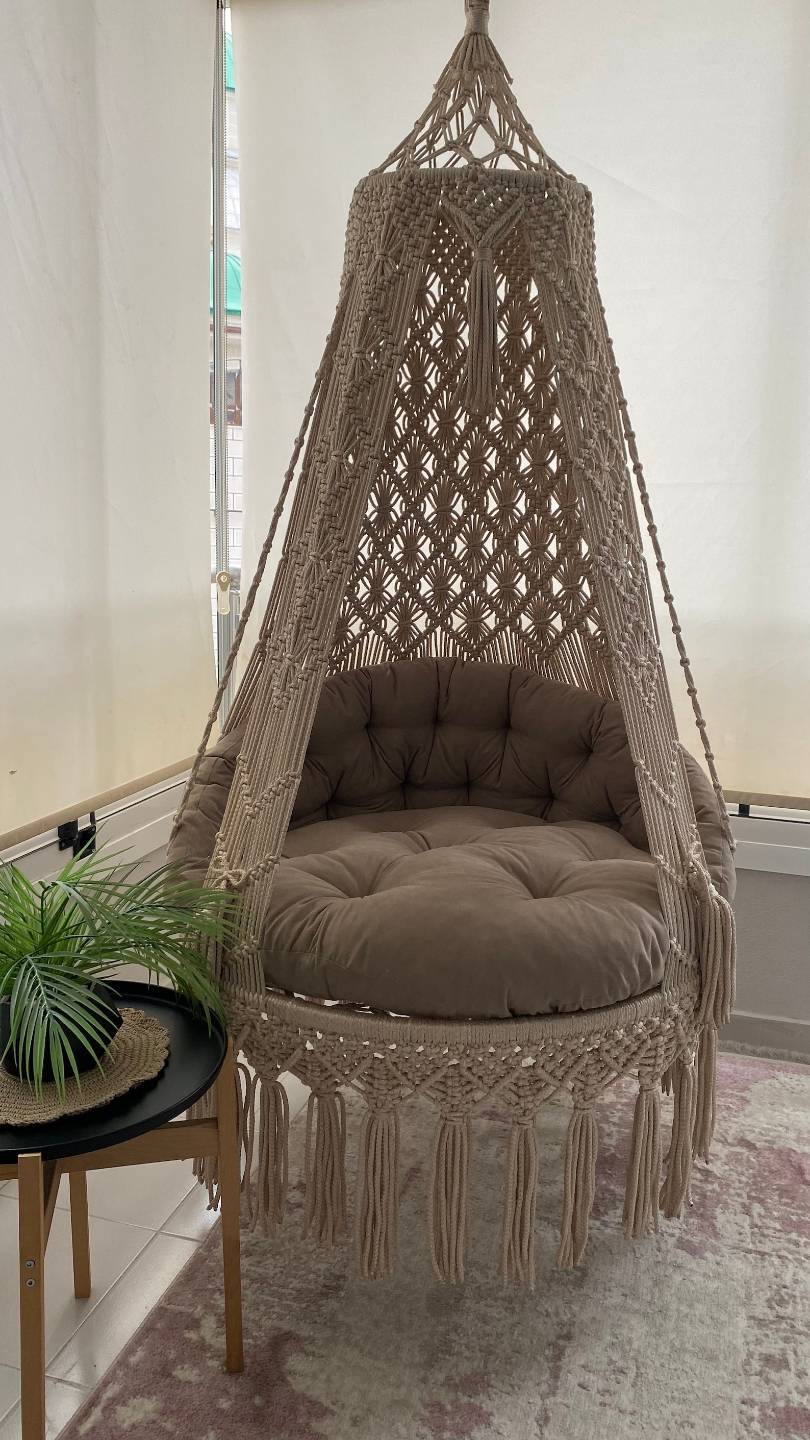 Hanging Chair Macrame Swing Hängesessel Swing Chair - Etsy