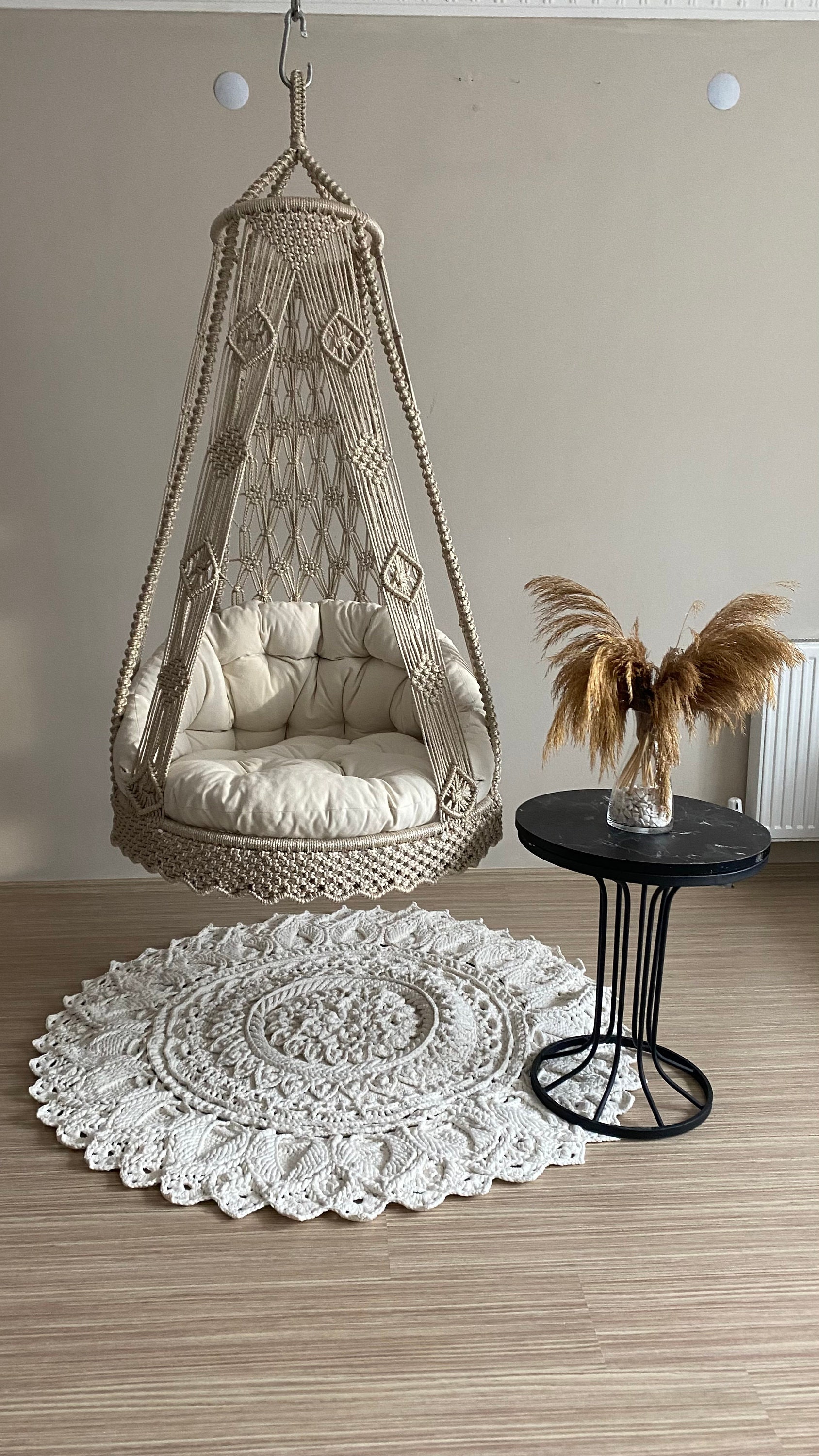 25 Colors Macrame Swing, Hanging Chair, Hängesessel, Swing Chair ...