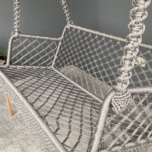 Macrame Balcony and Garden Swing Chair, Hanging Chair, Rocking Bed ...