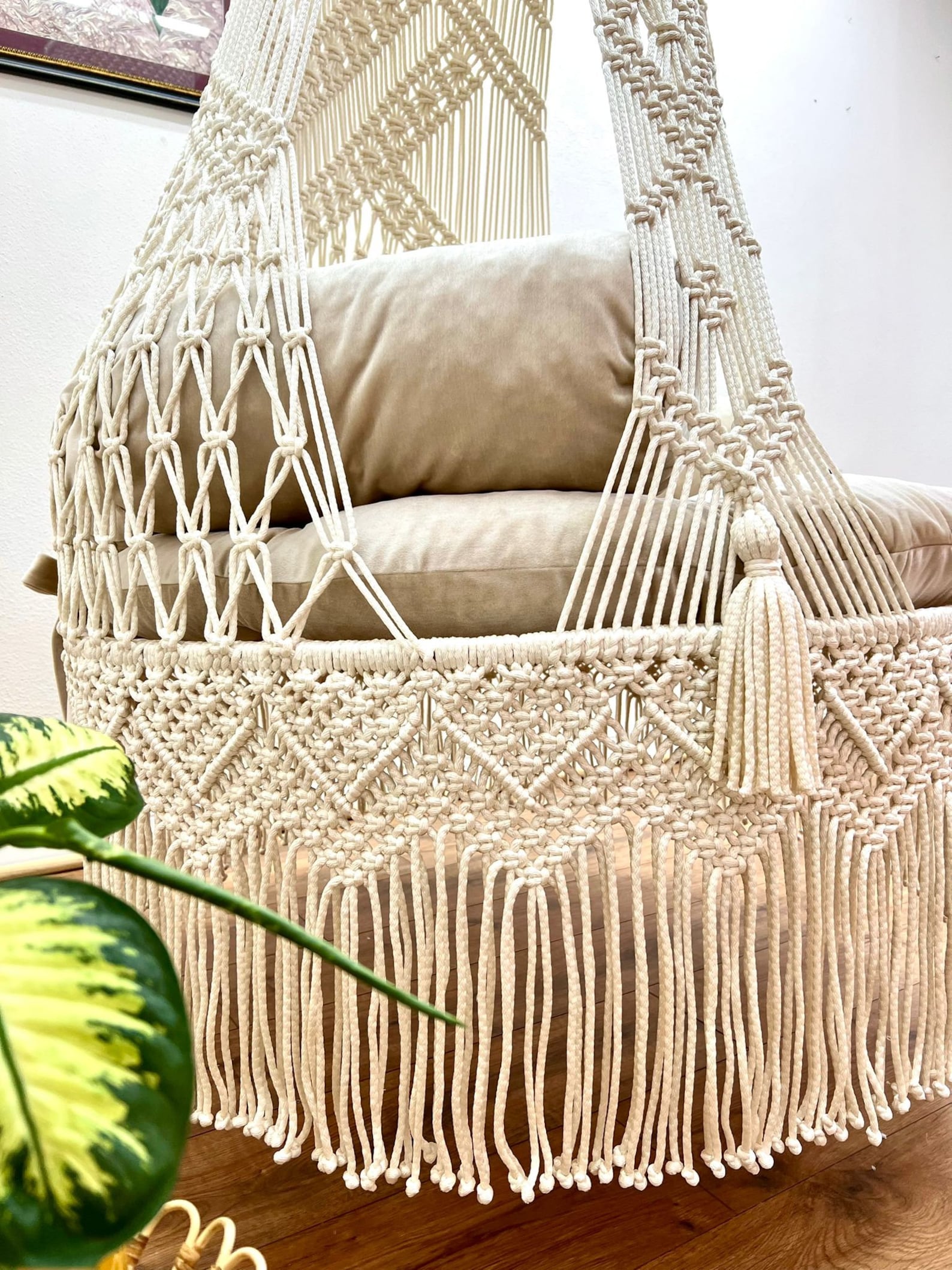 Hanging Chair Macrame Swing Hängesessel Swing Chair - Etsy